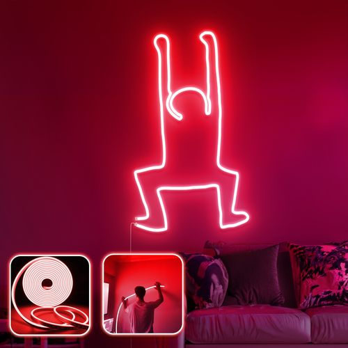 Happiness - XL - Red Red Decorative Wall Led Lighting