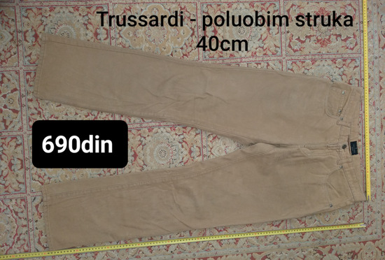 Trussardi krem pantalone M - ORIGINAL