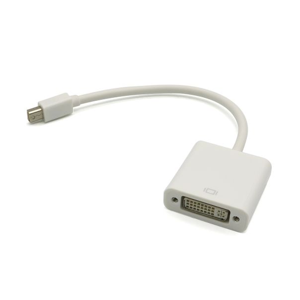 Adapter Mini DisplayPort M na DVI F, bela