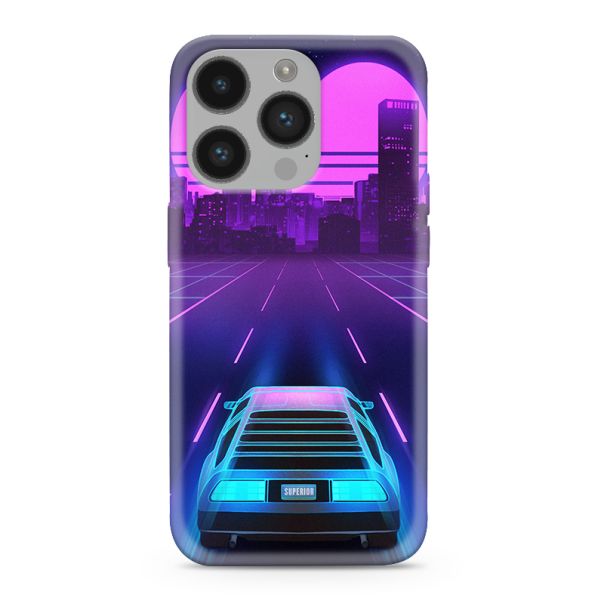 Maska Ultra tanki Print Neon Wave za iPhone 14 Pro