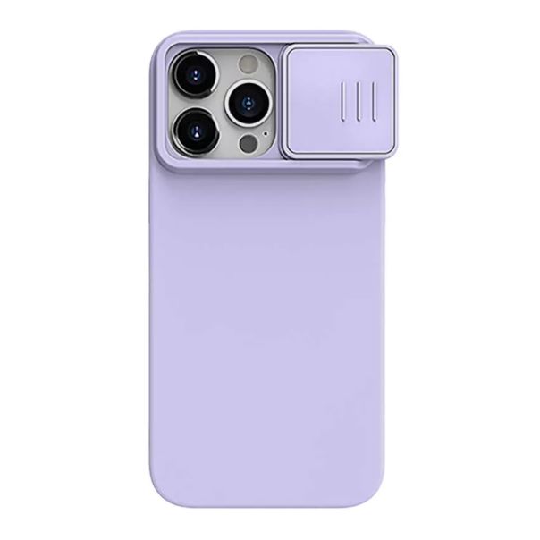 NILLKIN Maska Cam Shield Silky za iPhone 15 Pro, ljubičasta