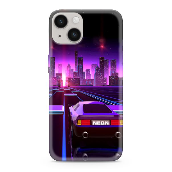 Maska Ultra tanki Print Neon Wave za iPhone 14