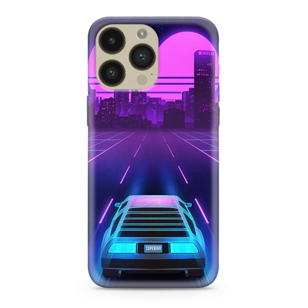 Maska Ultra tanki Print Neon Wave za iPhone 14 Pro Max