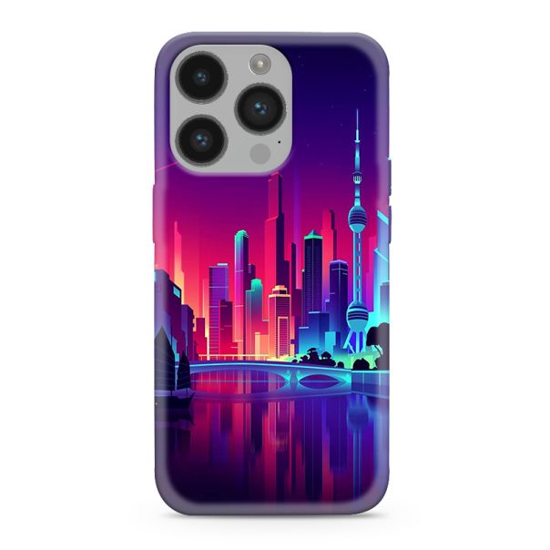 Maska Ultra tanki Print Neon Wave za iPhone 14 Pro