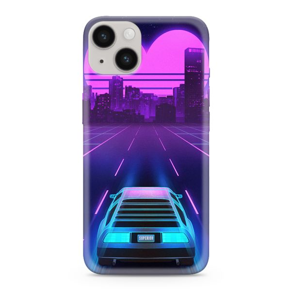 Maska Ultra tanki Print Neon Wave za iPhone 14