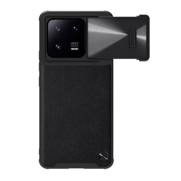 NILLKIN Maska Cam Shield Leather S za Xiaomi 13 Pro, crna