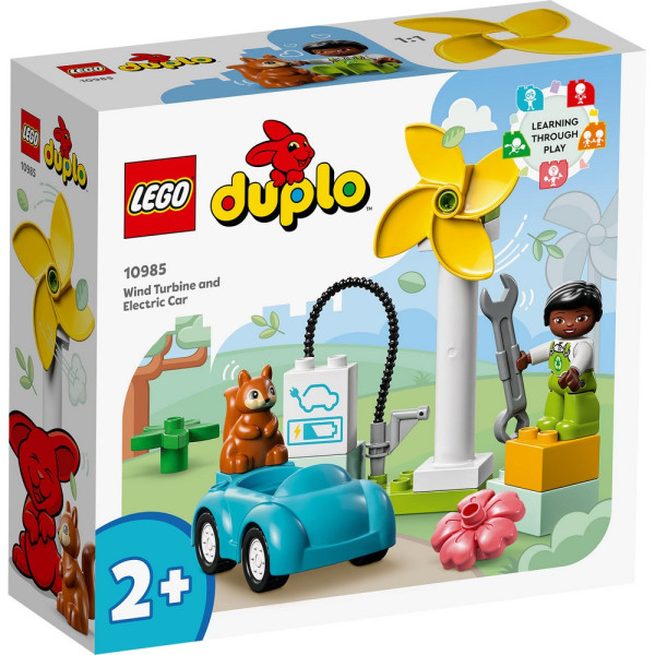 LEGO DUPLO TOWN WIND TURBINE AND ELECTRIC CAR