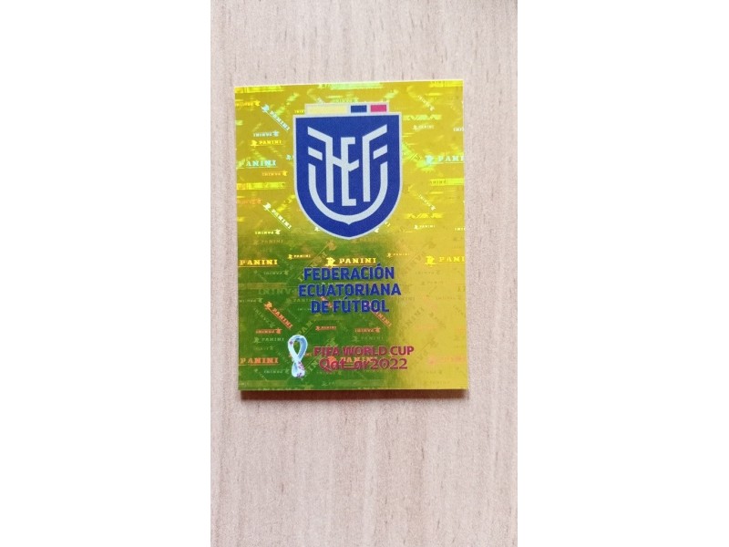 World cup Qatar 2022 Panini broj ECU 1