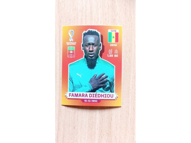 World cup Qatar 2022 Panini broj SEN 16