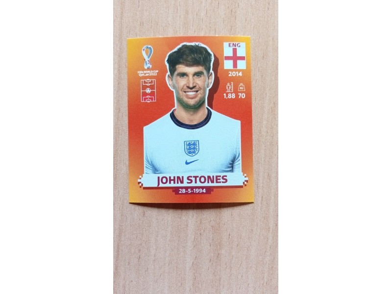 World cup Qatar 2022 Panini broj ENG 8