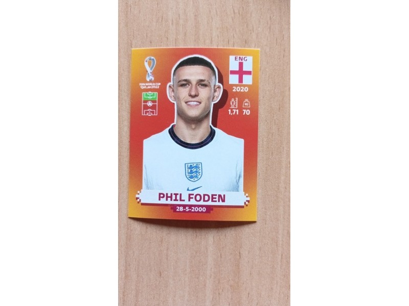 World cup Qatar 2022 Panini broj ENG 16