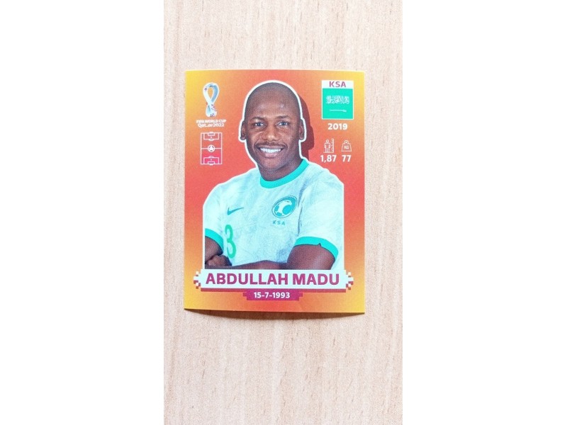 World cup Qatar 2022 Panini broj KSA 10