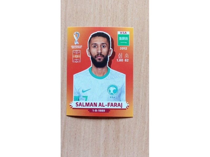 World cup Qatar 2022 Panini broj KSA 11