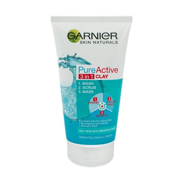 GARNIER PURE ACTIVE 3u1 piling, 150ml