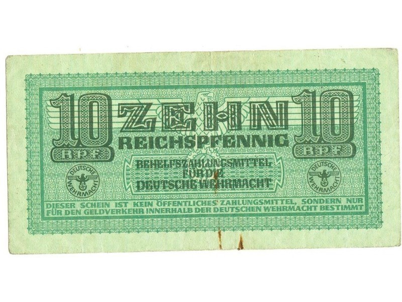 Nemacka 10 reichspfennig 1942