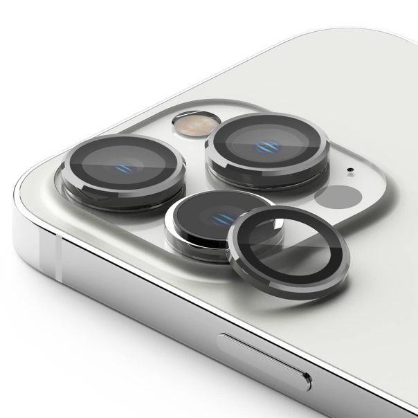 Zaštita za kameru Ring za iPhone 15 Pro/iPhone 15 Pro Max, siva