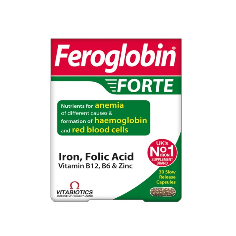 VITABIOTICS FEROGLOBIN FORTE CAPS 30X