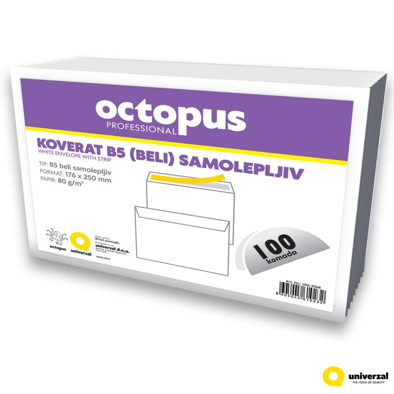 KOVERAT B-5 BELI BP 100/1 SAMOLEPLJIVI UNL-2068