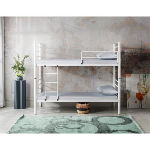 R10 - White (90 x 190) White Bunk Bed