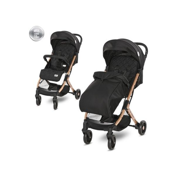 LORELLI Kolica za bebe Fiorano black + footcover (2023)