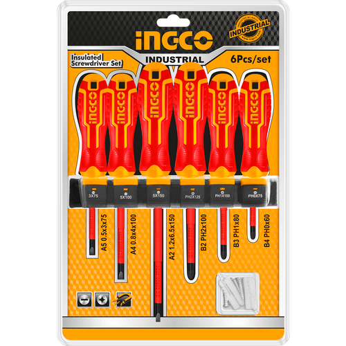 INGCO 6-delni set izolovanih odvijača HKISD0608