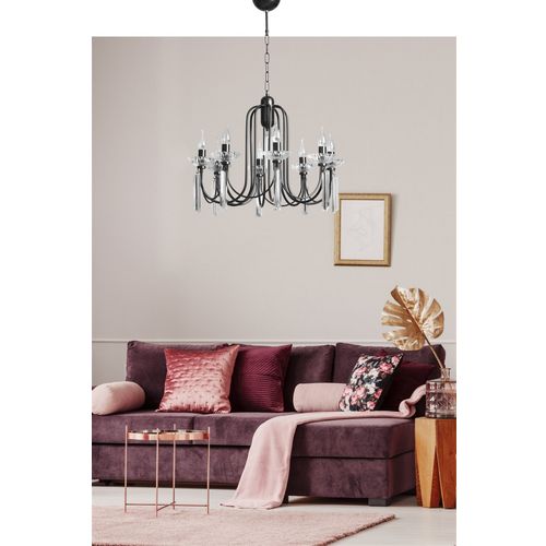 Kontes 8751-2 Black Chandelier