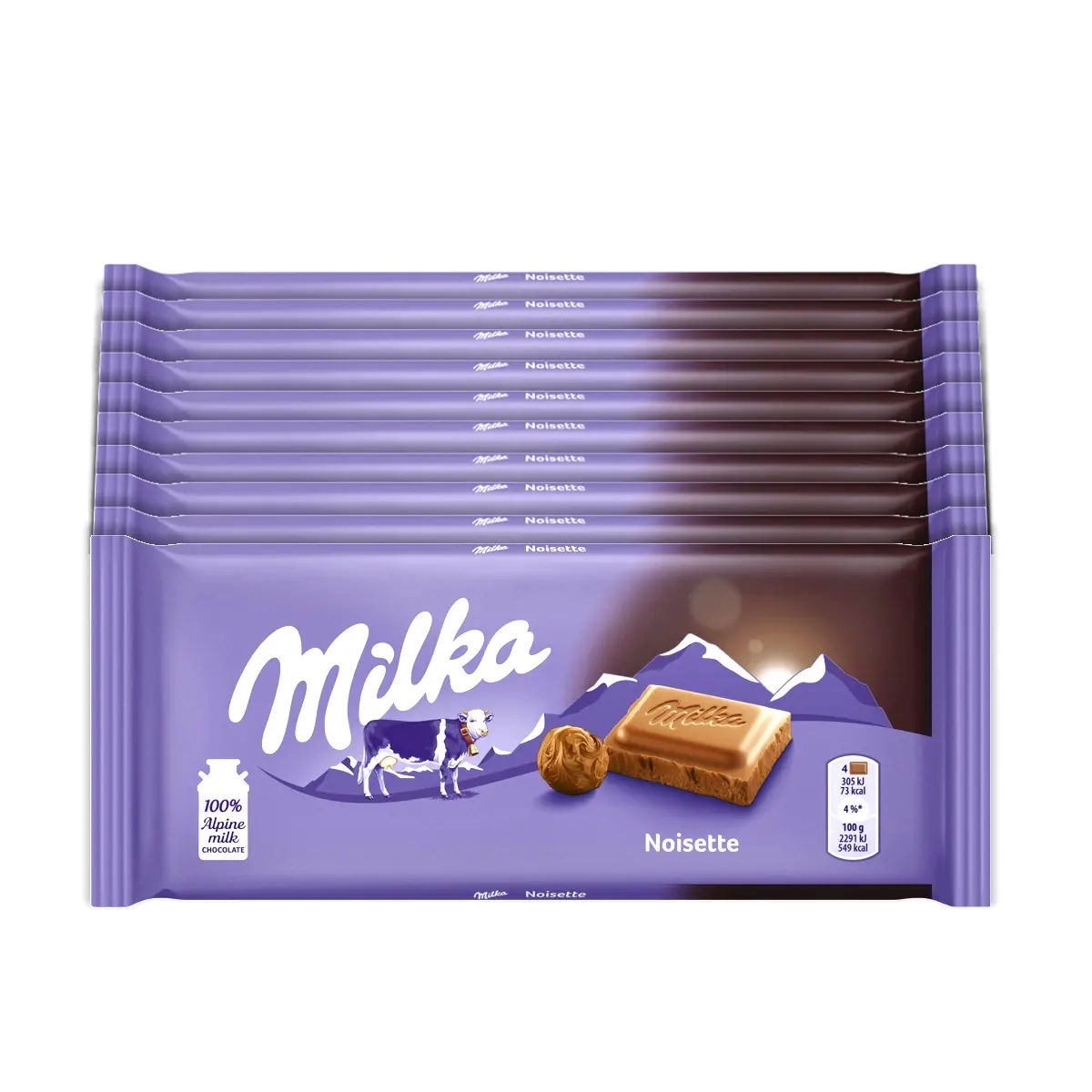 Milka Noisette Čokolada, 80g, 10 komada