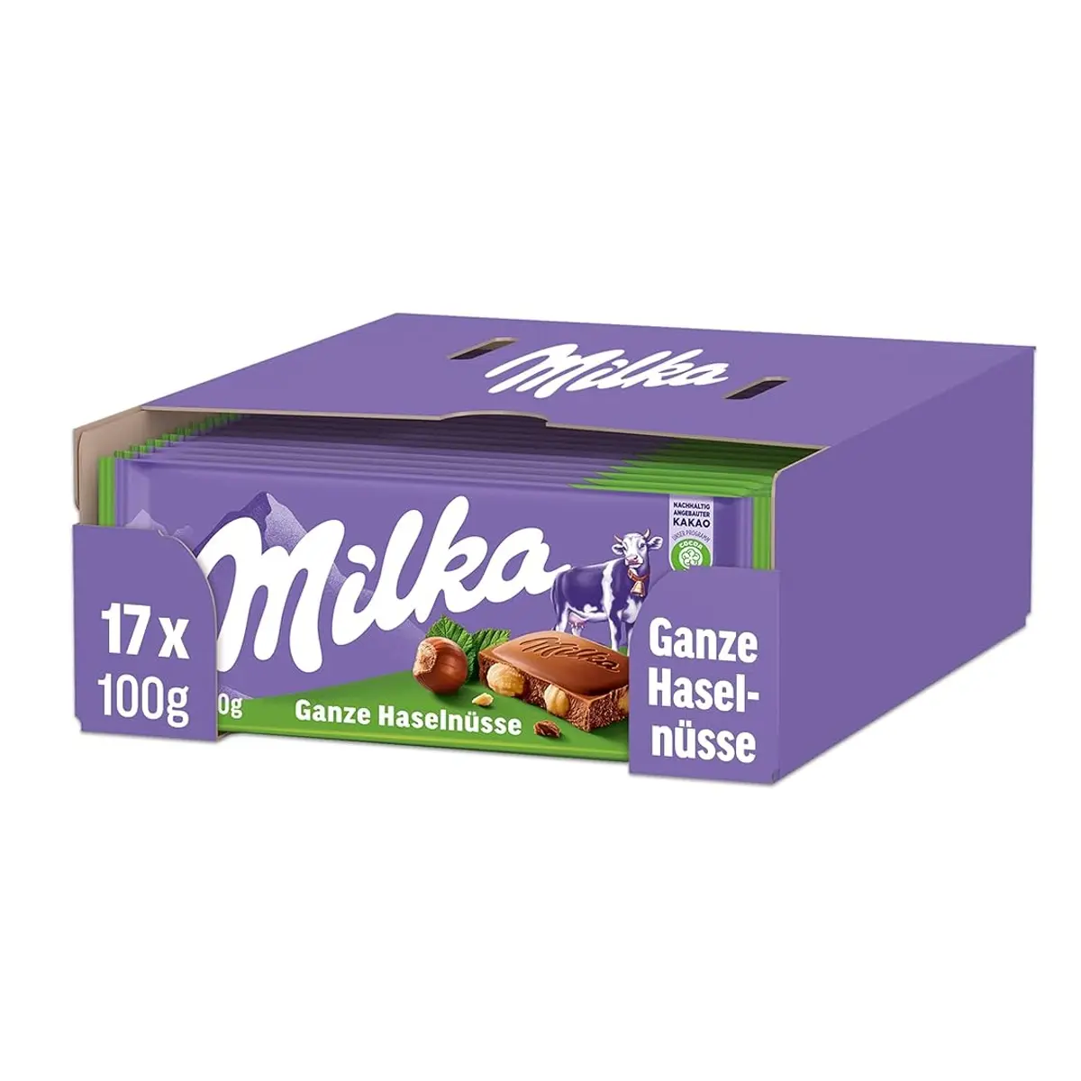 Milka Wholenuts Čokolada, 100g, 17 komada