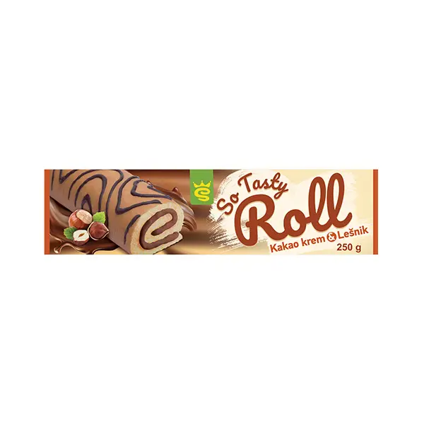 SO TASTY Kakao rolat Krem i lešnik 250g