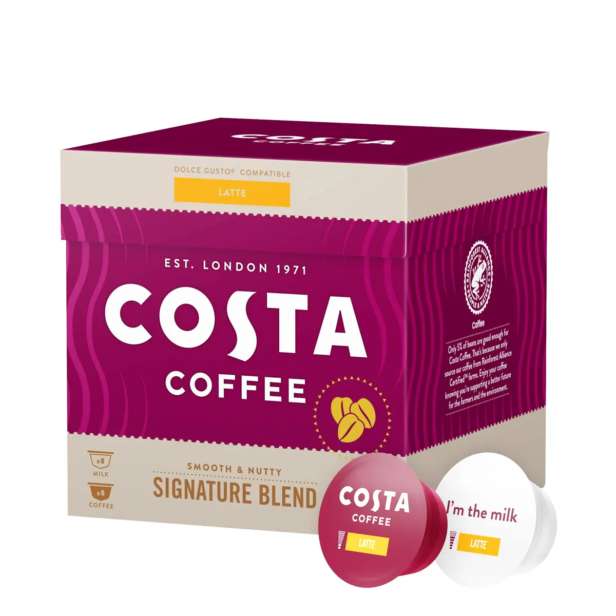 COSTA COFFEE Dolce Gusto Kapsule Signature Blend Latte 16/1
