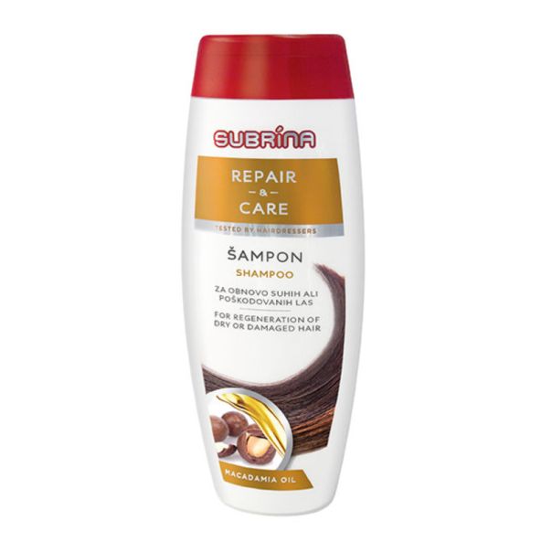 SUBRINA Šampon za suvu i oštećenu kosu Repair&Care, 300 ml