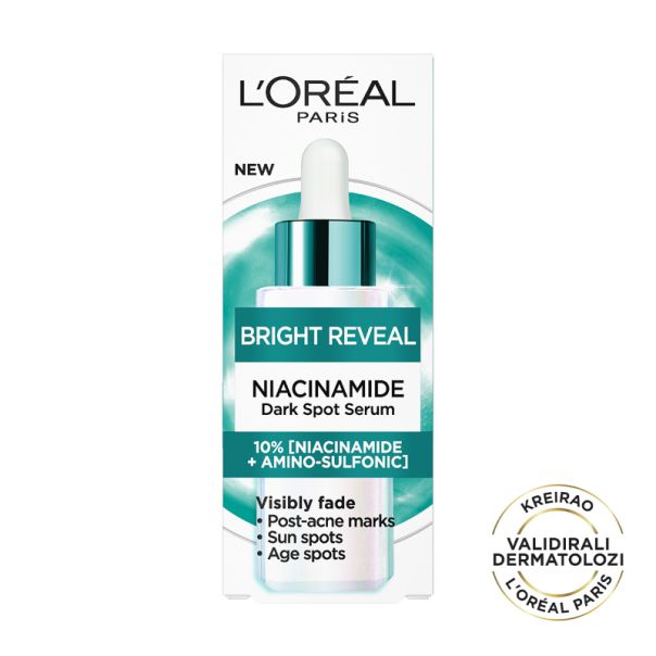 L'Oreal Paris Bright Reveal niacinamid Serum protiv tamnih fleka, 30 ml