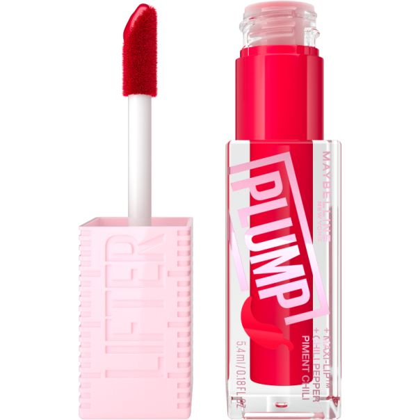 MAYBELLINE New York Lifter Plump Sjaj za usne, 004 red flag