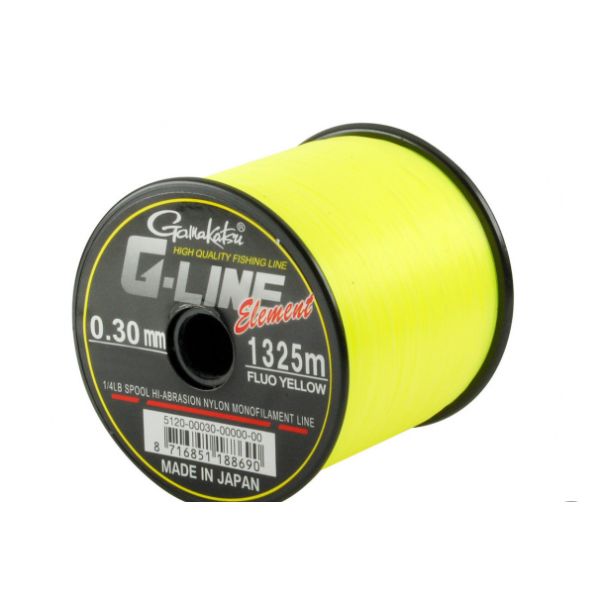 GAMAKATSU NAJLON G-LINE ELE F-YELLOW 0.28MM,5.7KG,1490M