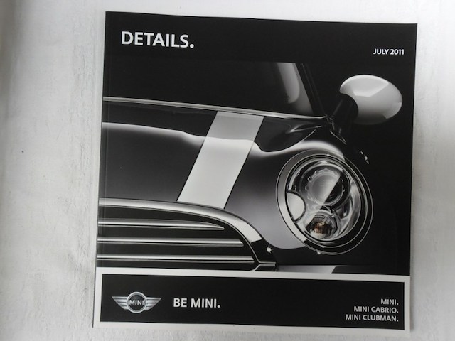 Prospekt Be Mini Details,07.2011,50 str.eng. ,23 cm