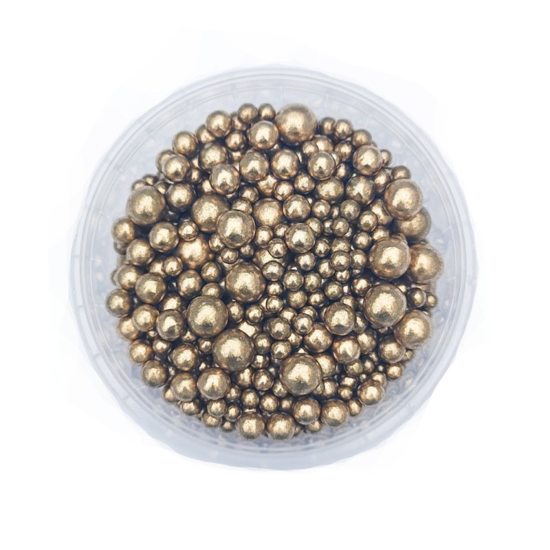 Dekorativne perle STARO ZLATO 3-5-9 mm 50g