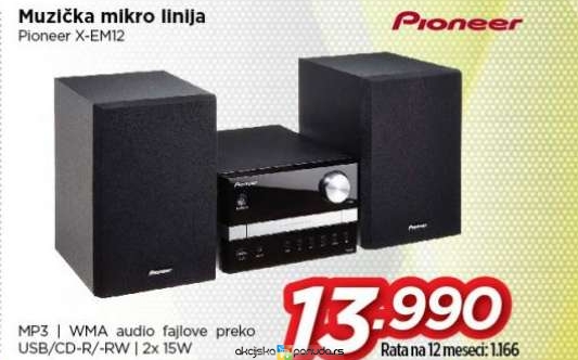 Muzička mikro linija Pioneer X-EM12, Pioneer