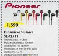 Pioneer dinamičke slušalice SE-CL711, 3.5 mm 3P mini džek, Pioneer