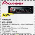 Pioneer autoradio USB reprodukcija MP3, WAV, WMA, MVH-160UI, Pioneer