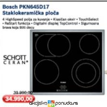 Bosch staklokeramička ploča PKN645D17, Bosch