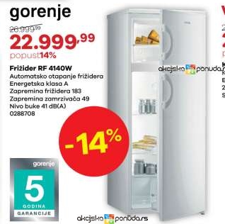 Gorenje frižider, RF4140W, Gorenje