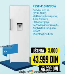 Frižider Beko RSSE415M230DW, Beko