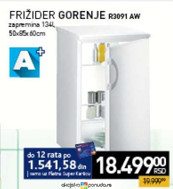 Frižider Gorenje R309AW, Gorenje