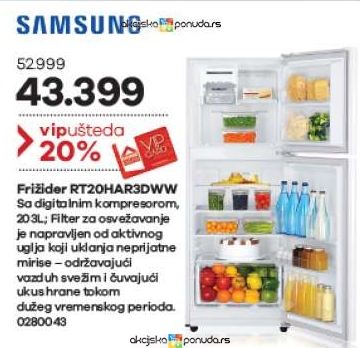 Frižider Samsung RT20HAR3DWW, Samsung