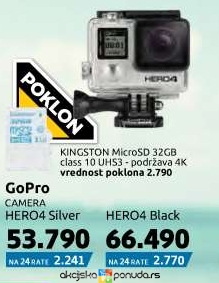 GoPro HERO 4 Silver akciona kamera, GoPro