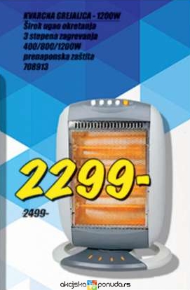 Grejalica kalorifer, 1200W,