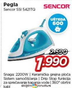 Sencor pegla SSI541TQ,