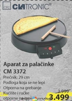 Aparat za palačinke Clatronic CM3372, Clatronic