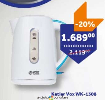 Kuvalo za vodu VOX Ketler WK1308, Vox