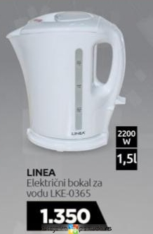 Električni bokal za vodu Linea LKE-0365, Linea